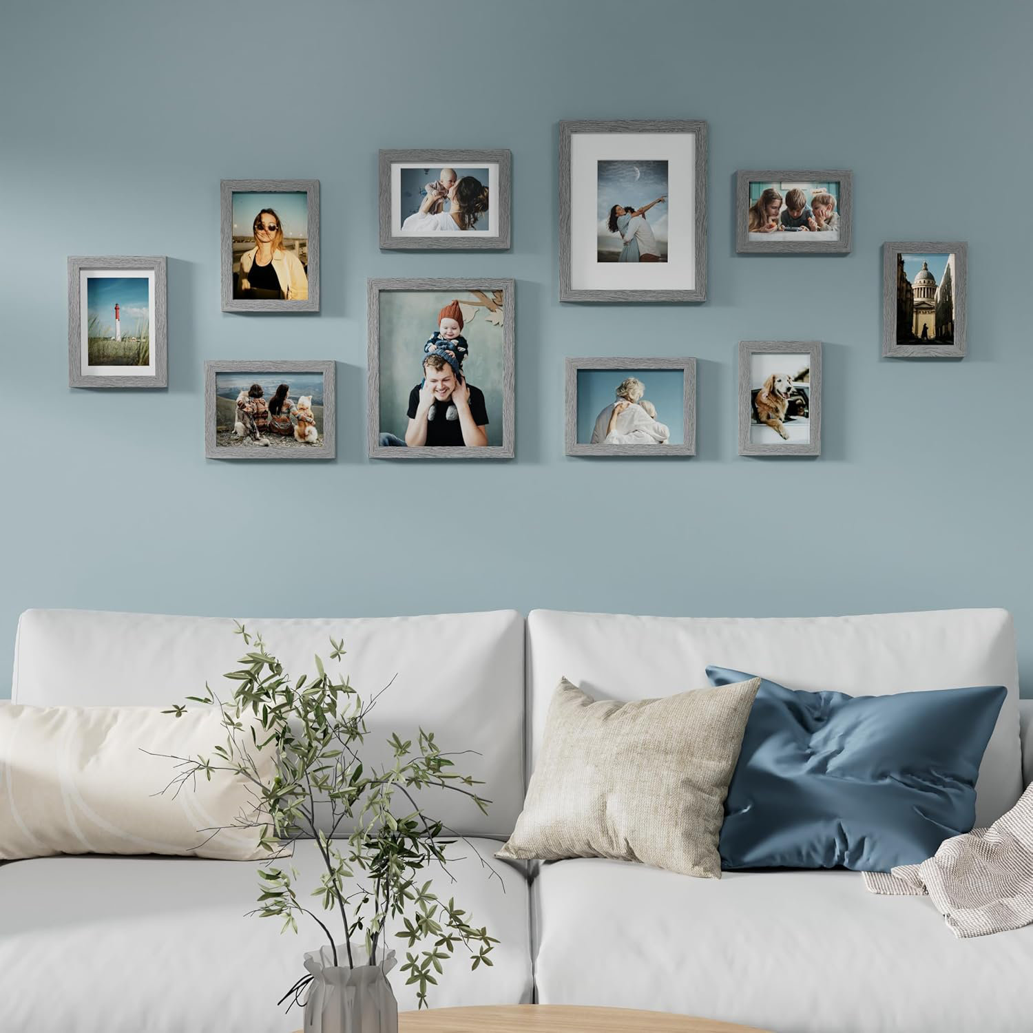 Hokku Designs 10 Pack Picture Frames Collage Wall Decor, Gallery Wall ...