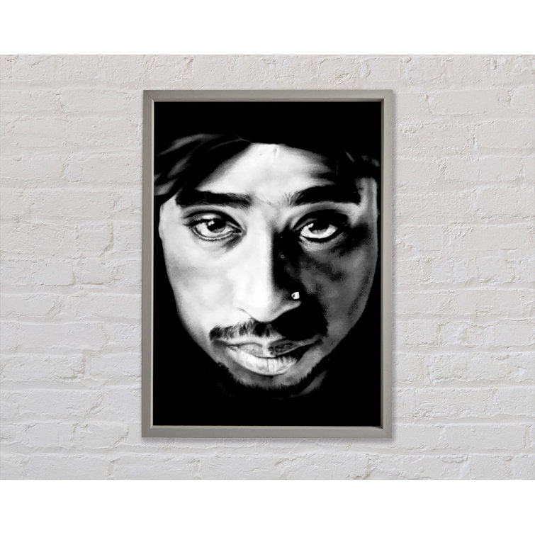 Bright Star Tupac Face - Single Picture Frame Art Prints on Canvas ...