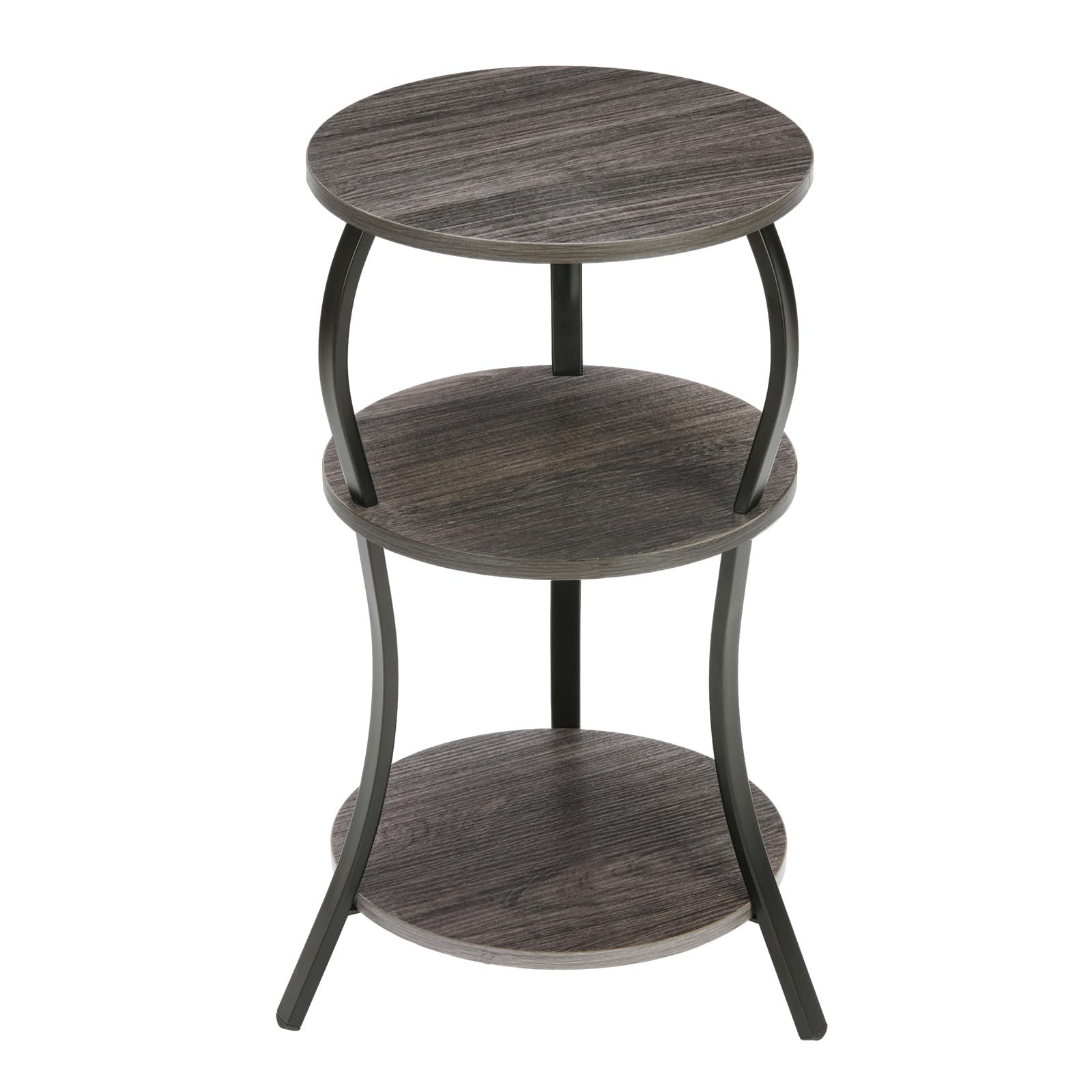 Williston Forge 3-Tier Round Side Table Side Table Grey | Wayfair