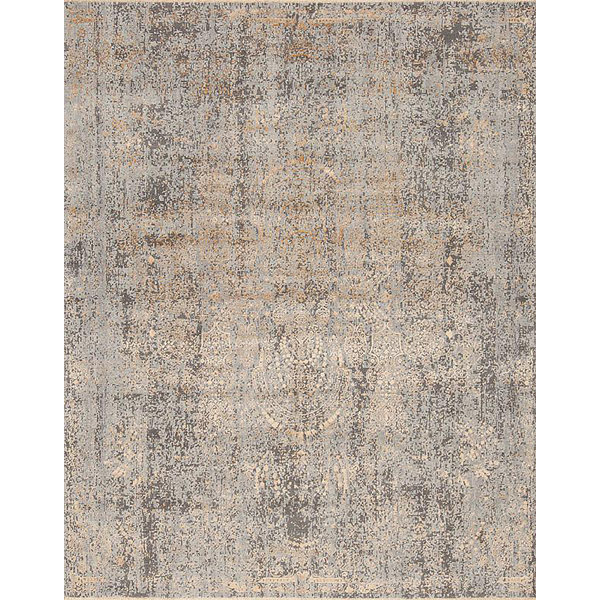 Samad Rugs Nirvana Couture Abstract Platinum/Gold Area Rug | Wayfair