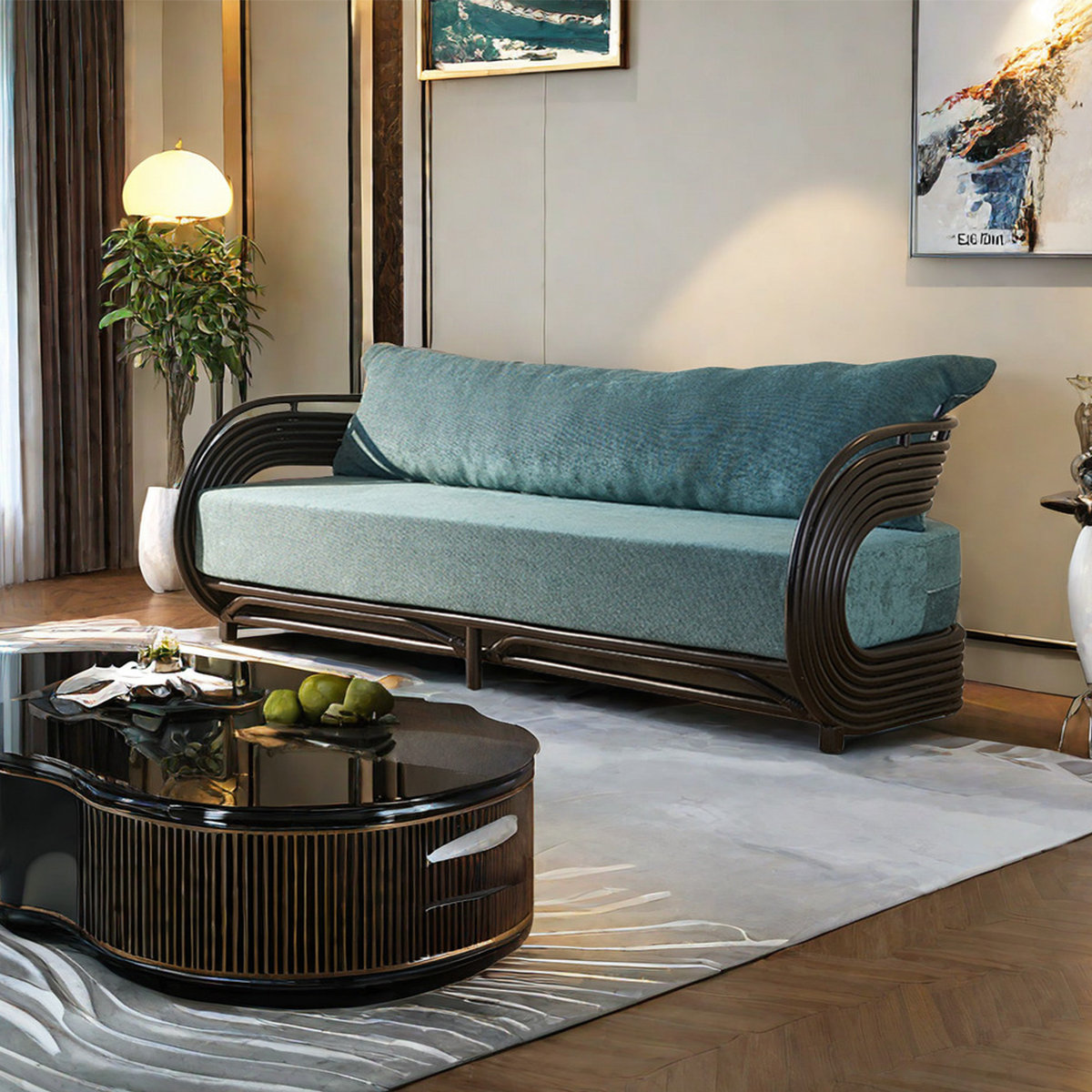 Danbenla design Nordic simple rattan home living room rest sofa | Wayfair