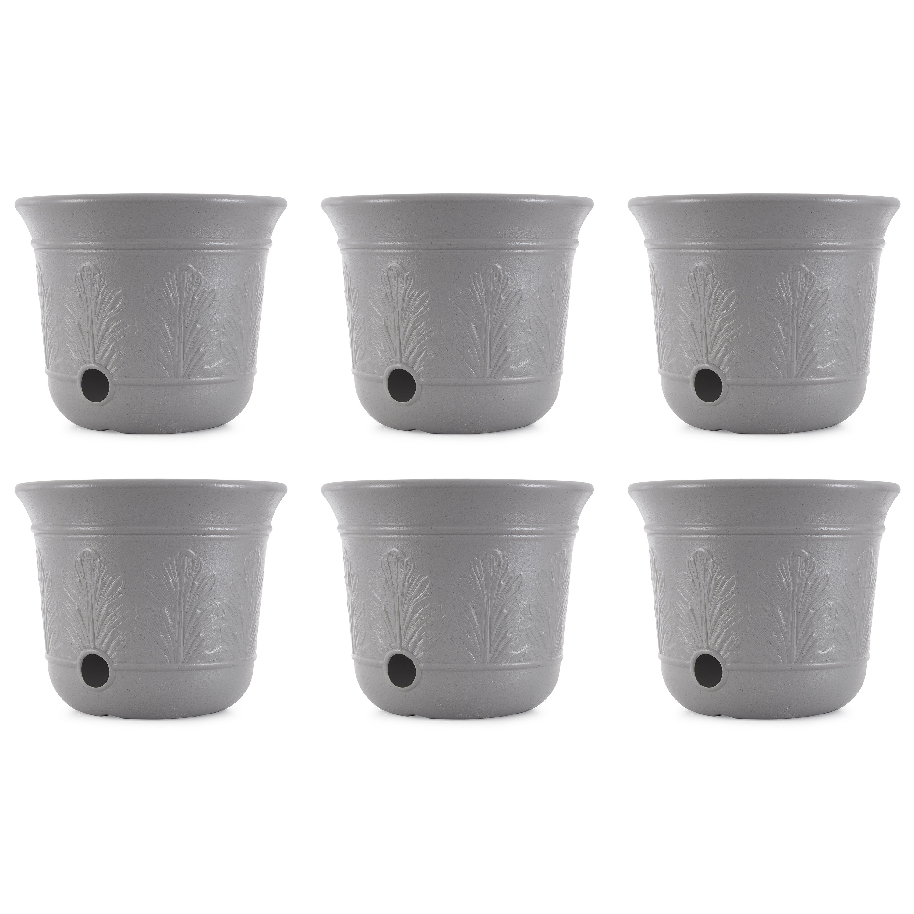 Suncast 300-Foot Heavy Duty 5-Gallon Decorative Garden Hose Pot, Gray ...