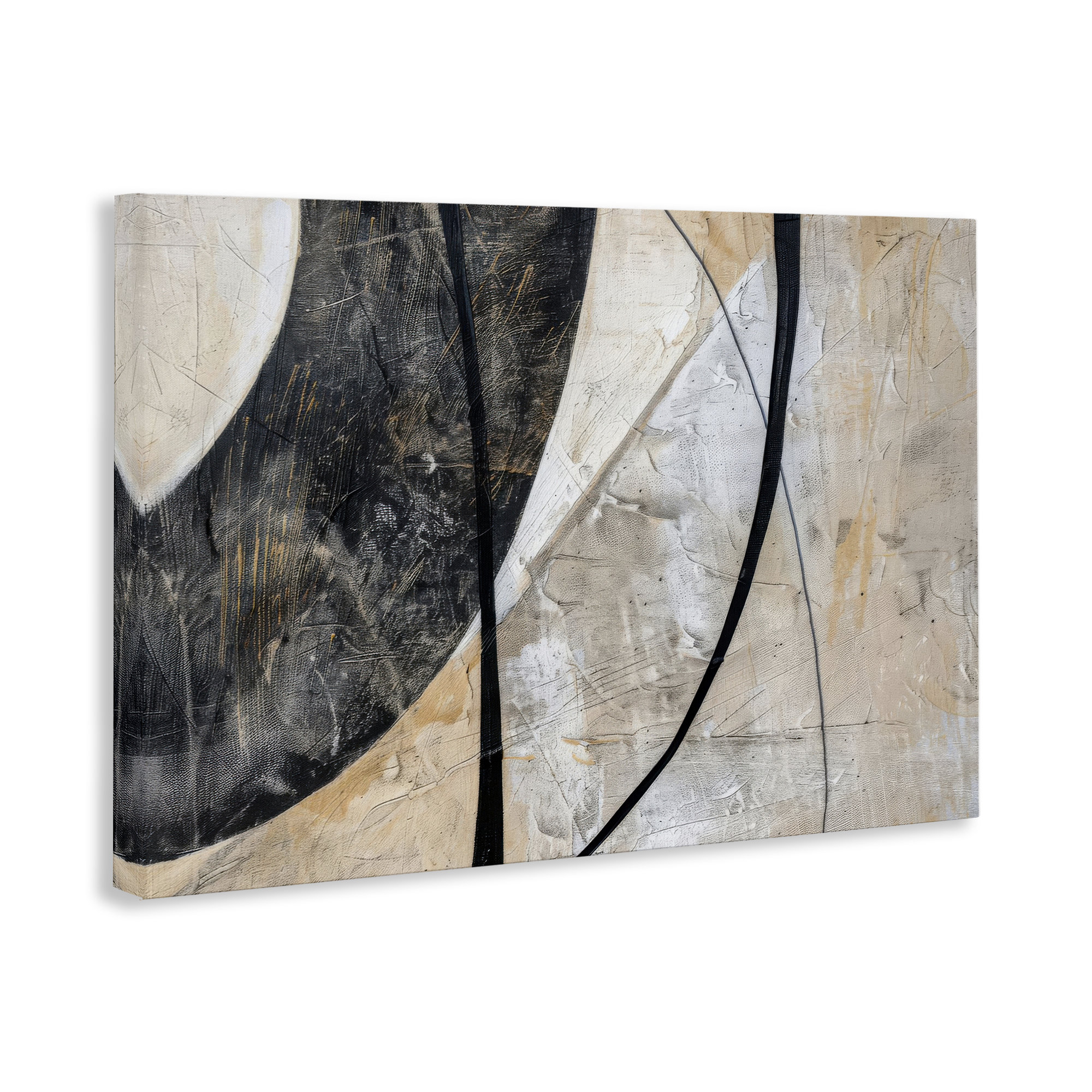 Dakota Fields Arched Urban Abstract Canvas, design by LSR Creative ...
