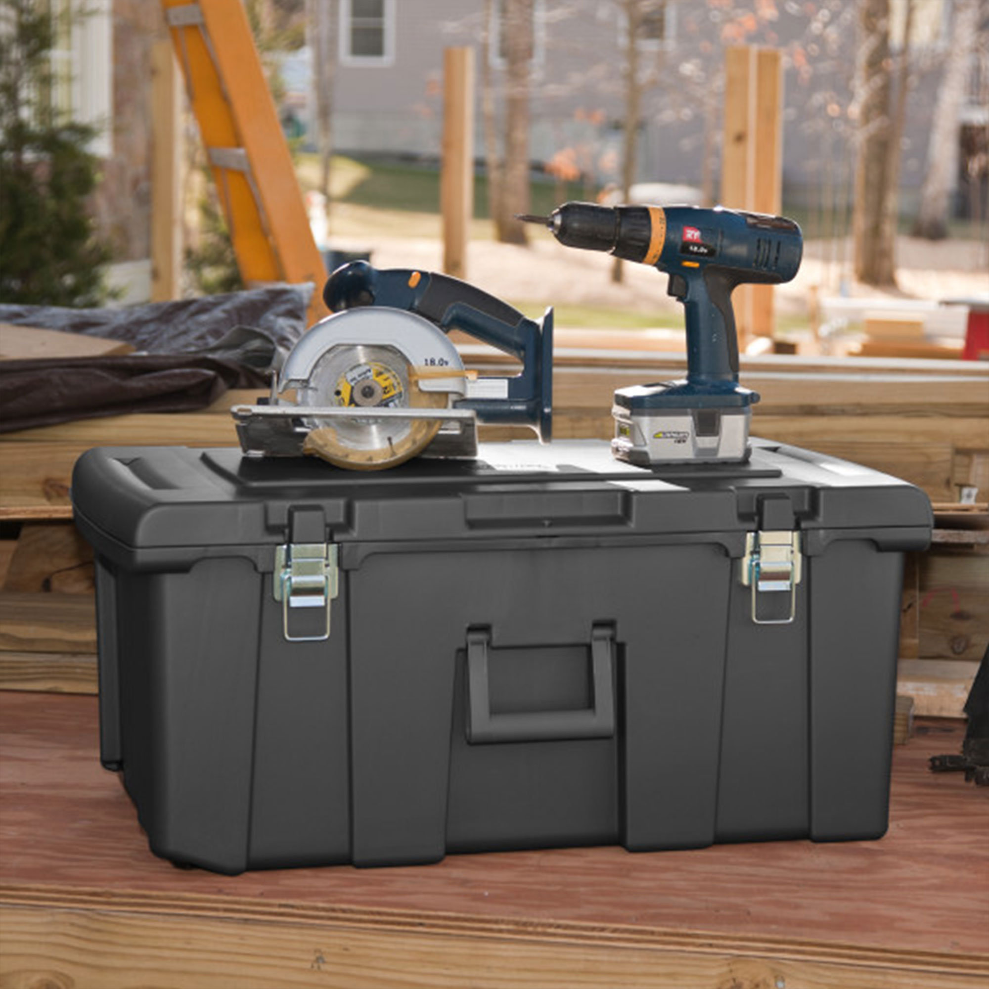 Sterilite Wheeled Footlocker, Plastic Utility Storage Container ...