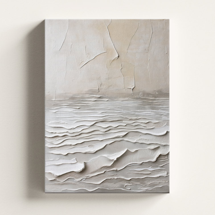 Ivy Bronx Modern Abstract Painting | Neutral Textured Art |Wall Decor ...