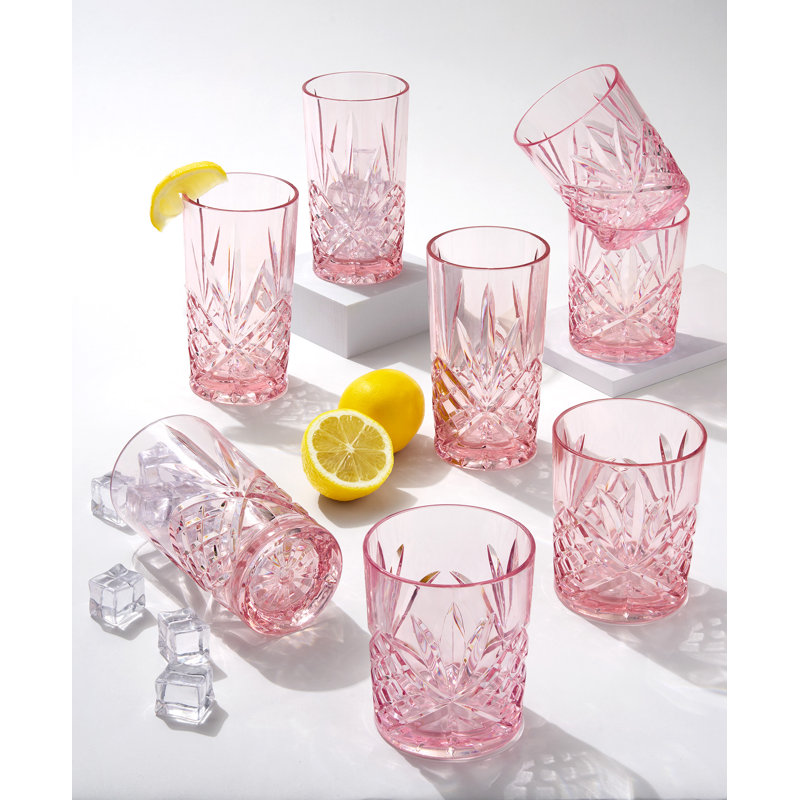 Godinger Silver Art Co Dublin Acrylic 8 Piece Double Old Fashion ...