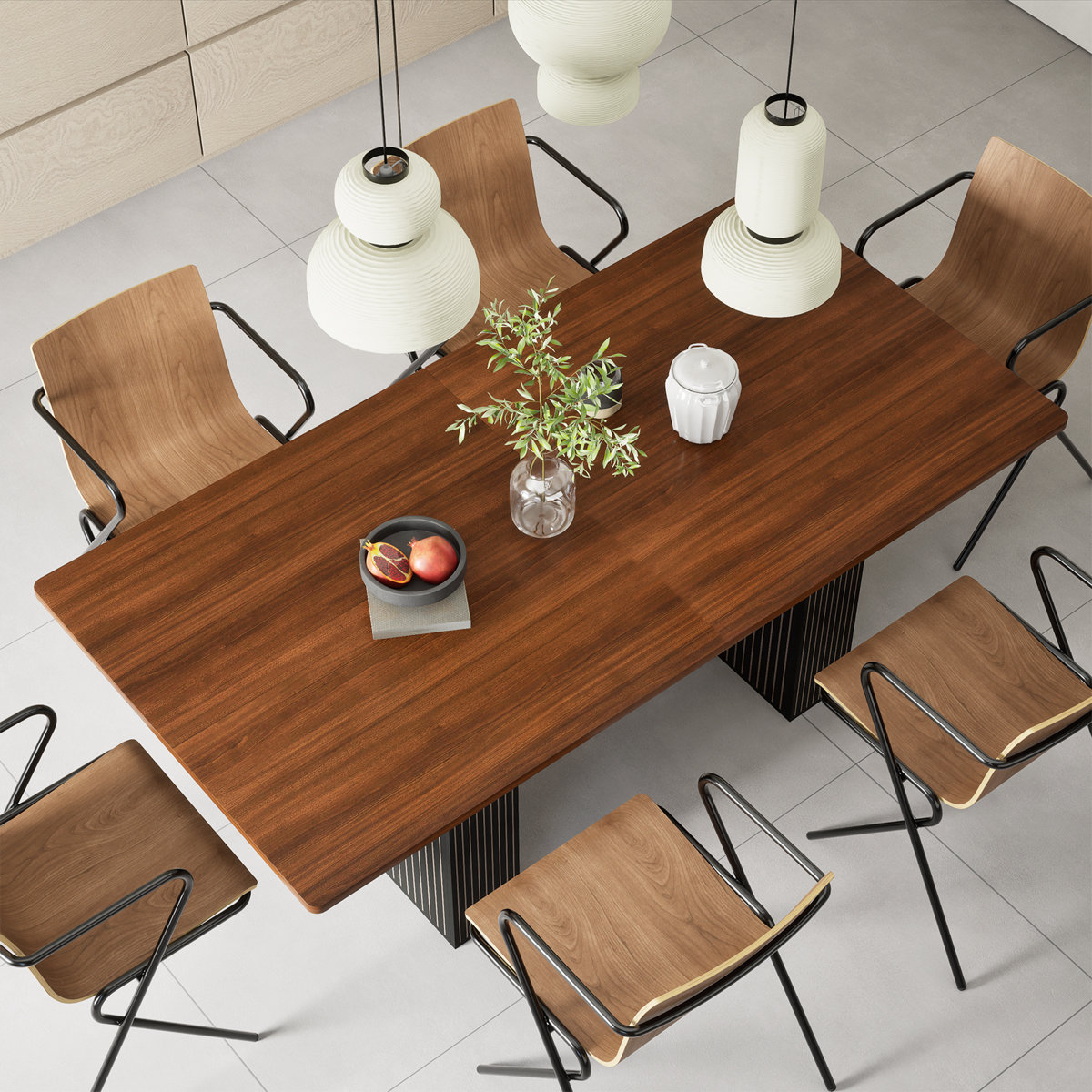 Ebern Designs 63-inch Farmhouse Rectangular Dining Table For 4-6 People ...