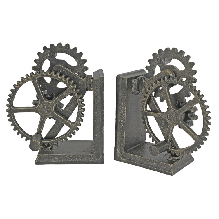 Design Toscano Industrial Metal Bookends & Reviews | Wayfair