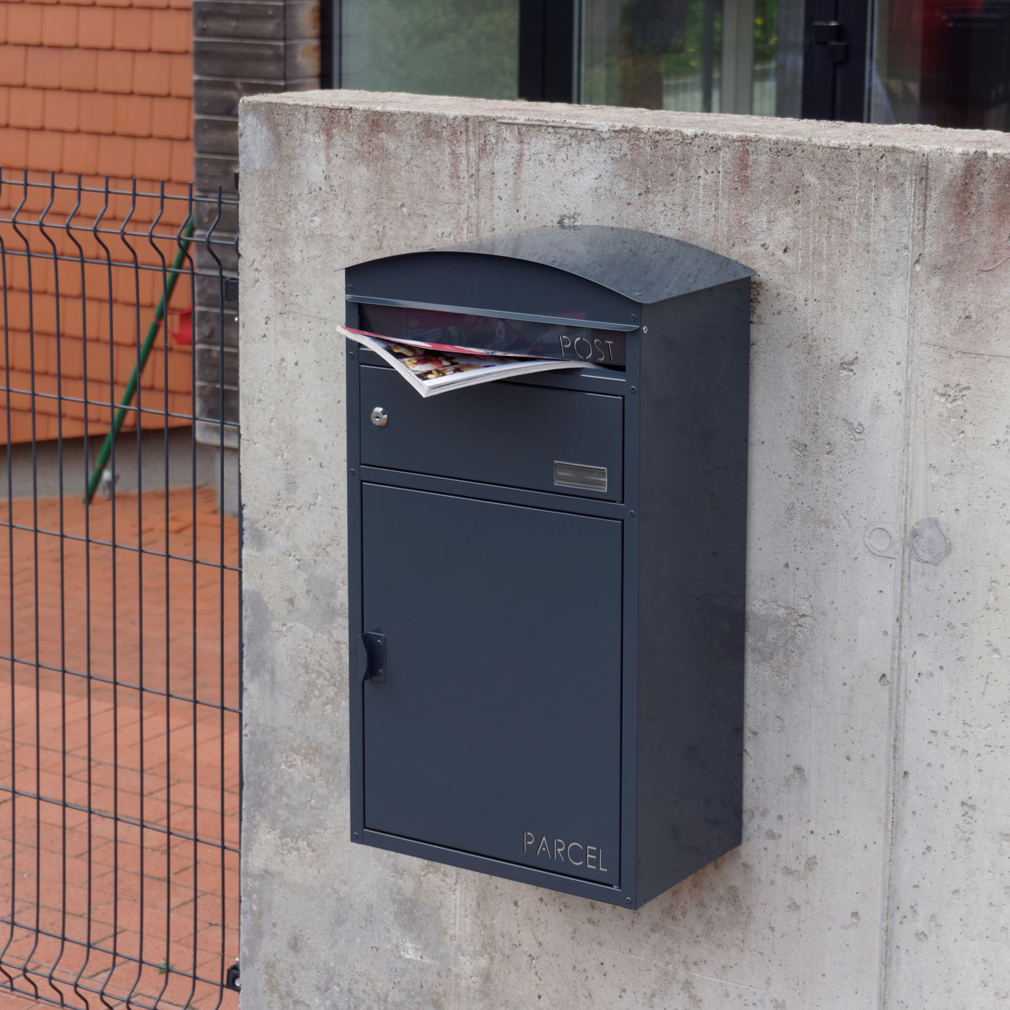 Curonian Safepost Steel Package Drop | Wayfair