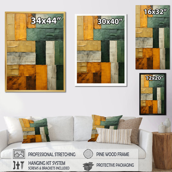Ivy Bronx Imantas Cubism Geometric Plains III On Canvas Print | Wayfair