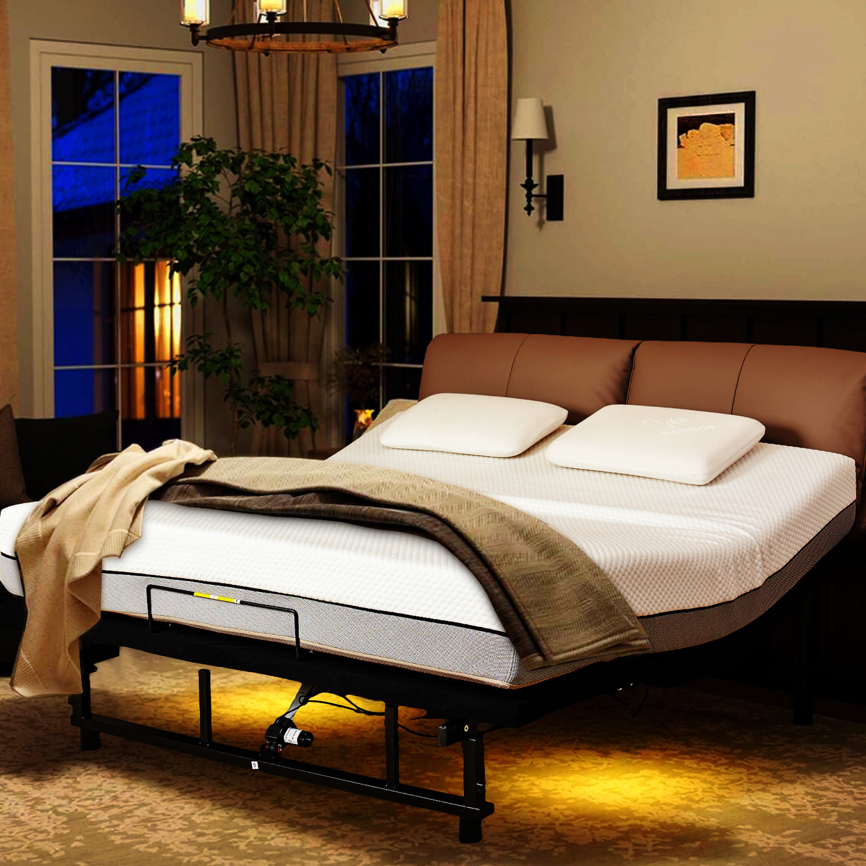 Alwyn Home Queen Adjustable Bed Frame With Head And Foot Incline ...