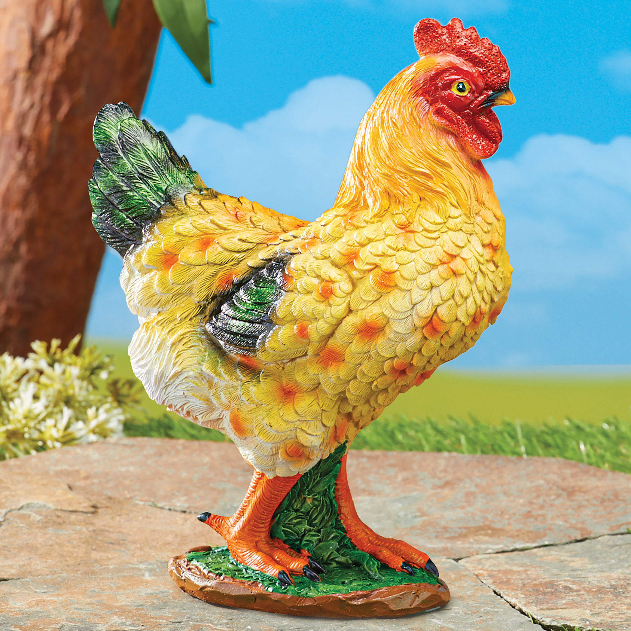 August Grove® Asalah Farm Chicken Statue - Wayfair Canada
