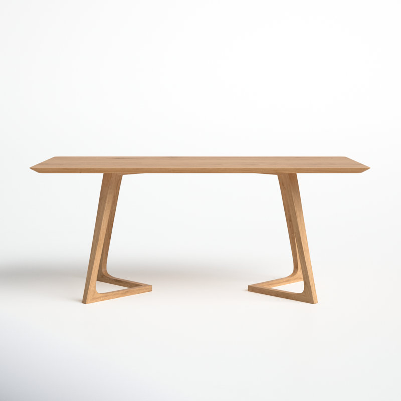 AllModern Fischer 71'' Ash Solid Wood Dining Table & Reviews | Wayfair