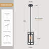 Ebern Designs 1 - Light 5.51'' Dimmable Farmhouse Square/ Rectangle ...