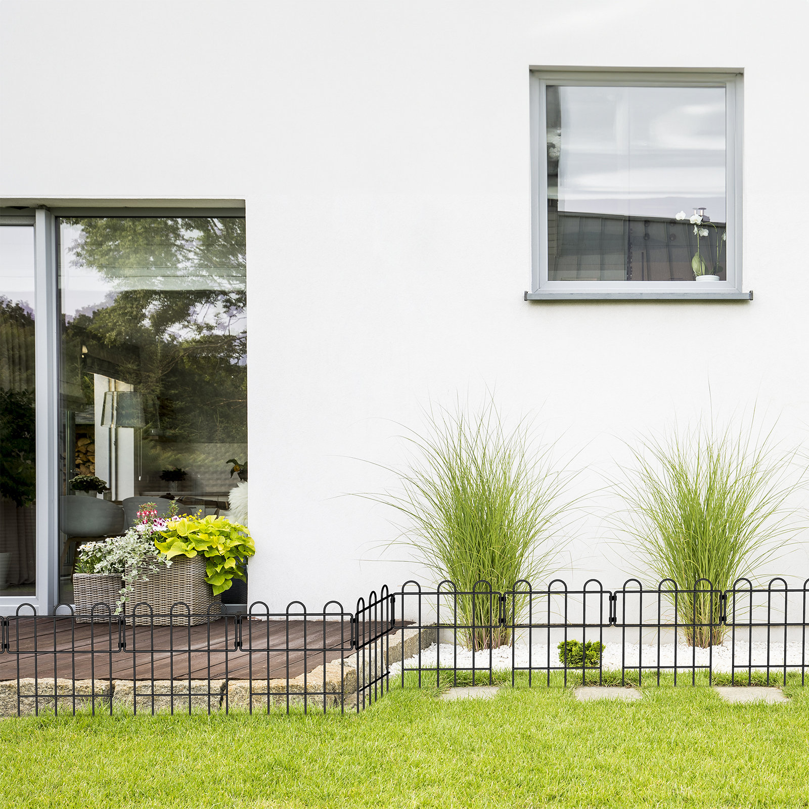 Haitral 24'' H x 12'' W Metal Fencing with 20 Panel(s) Included | Wayfair