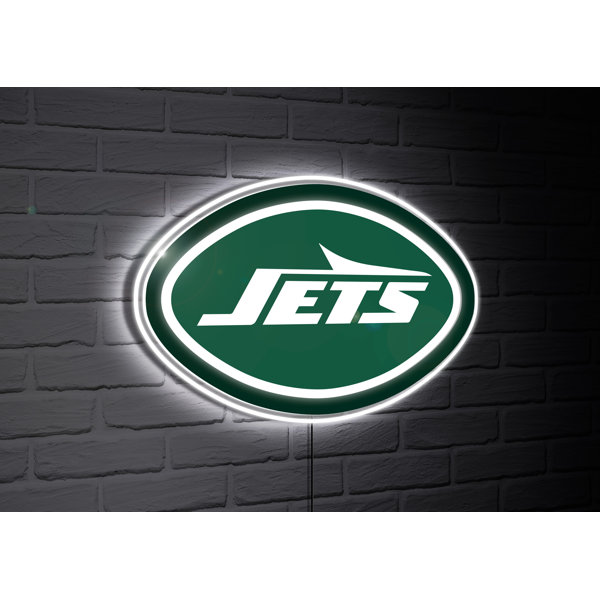Evergreen Enterprises, Inc LED New York Jets Team Logo Shaped Lighted ...