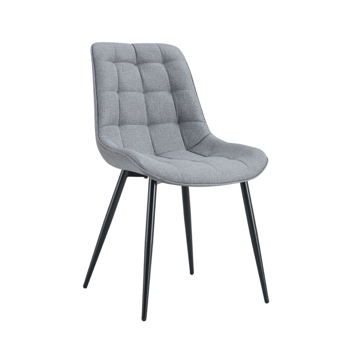 17 Stories Modern Fabric Dining Chair With Stylish Grid Pattern | Wayfair
