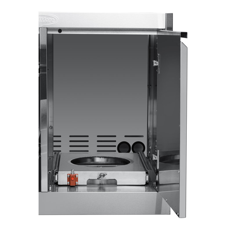KoolMore 32 in. Outdoor Stainless-Steel Cabinet for Built-in BBQ Grill ...