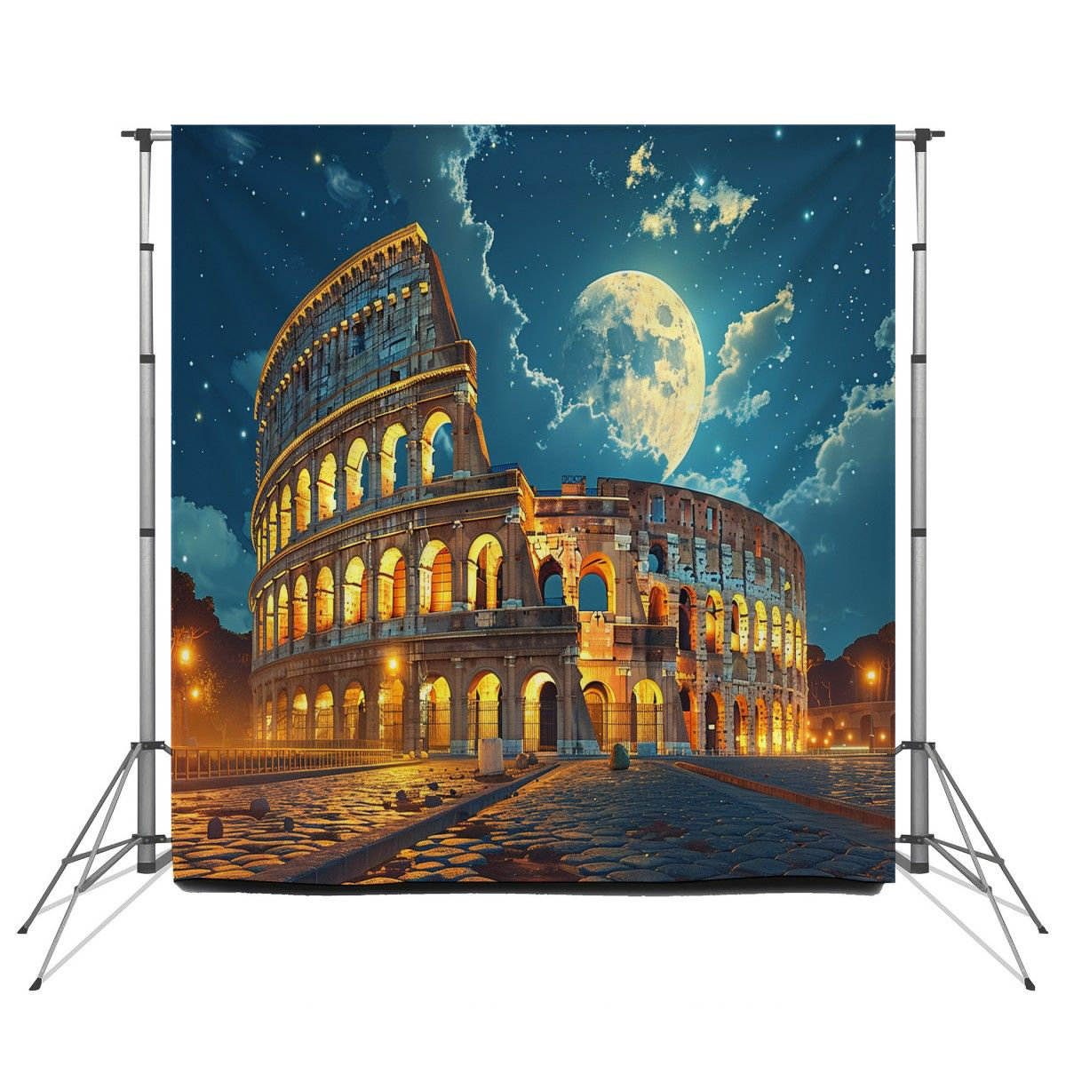 VisionDecor Colosseum Backdrop Landmark Large Ancient ruins Photo ...