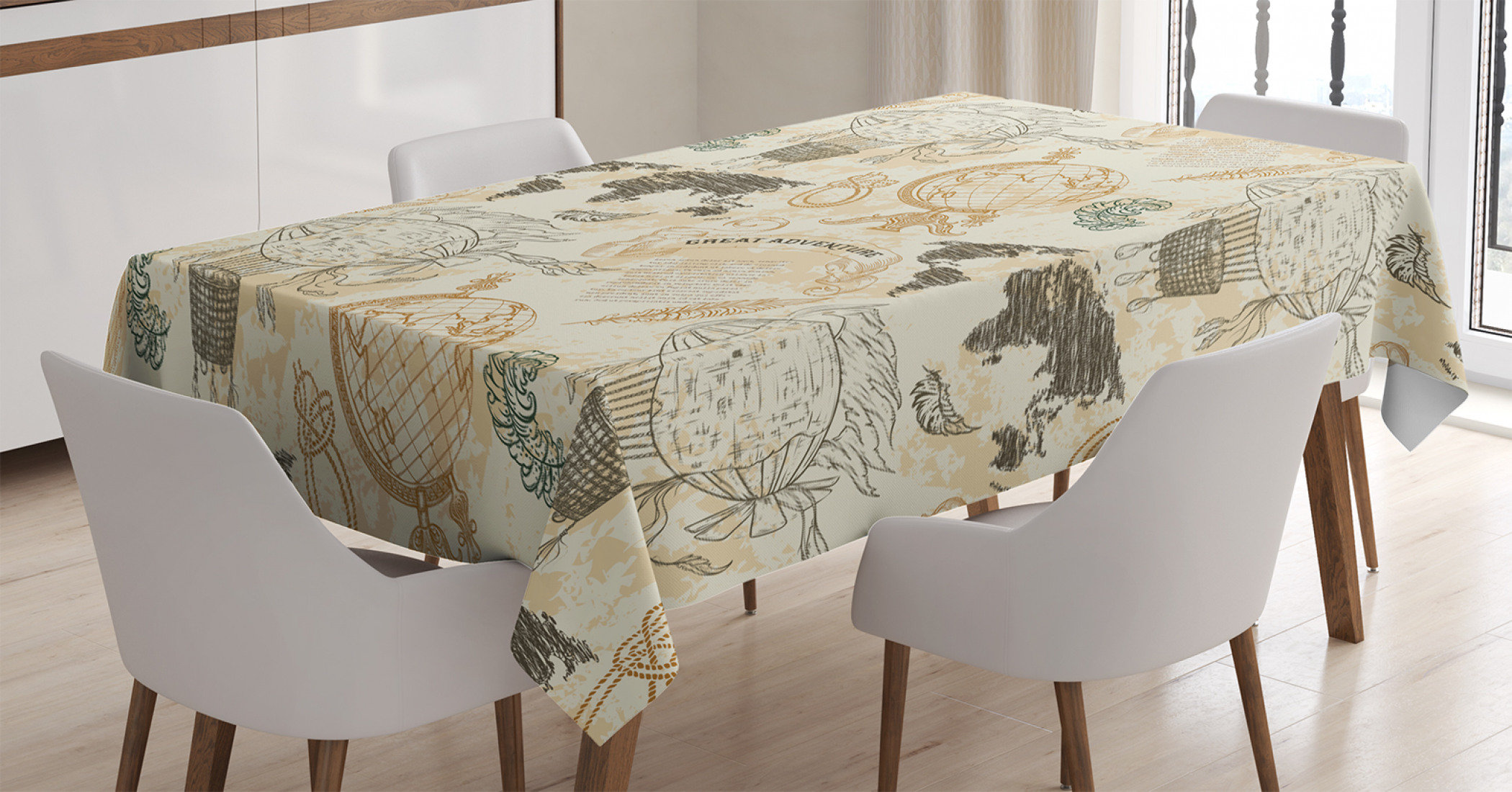 East Urban Home World Map Tablecloth | Wayfair