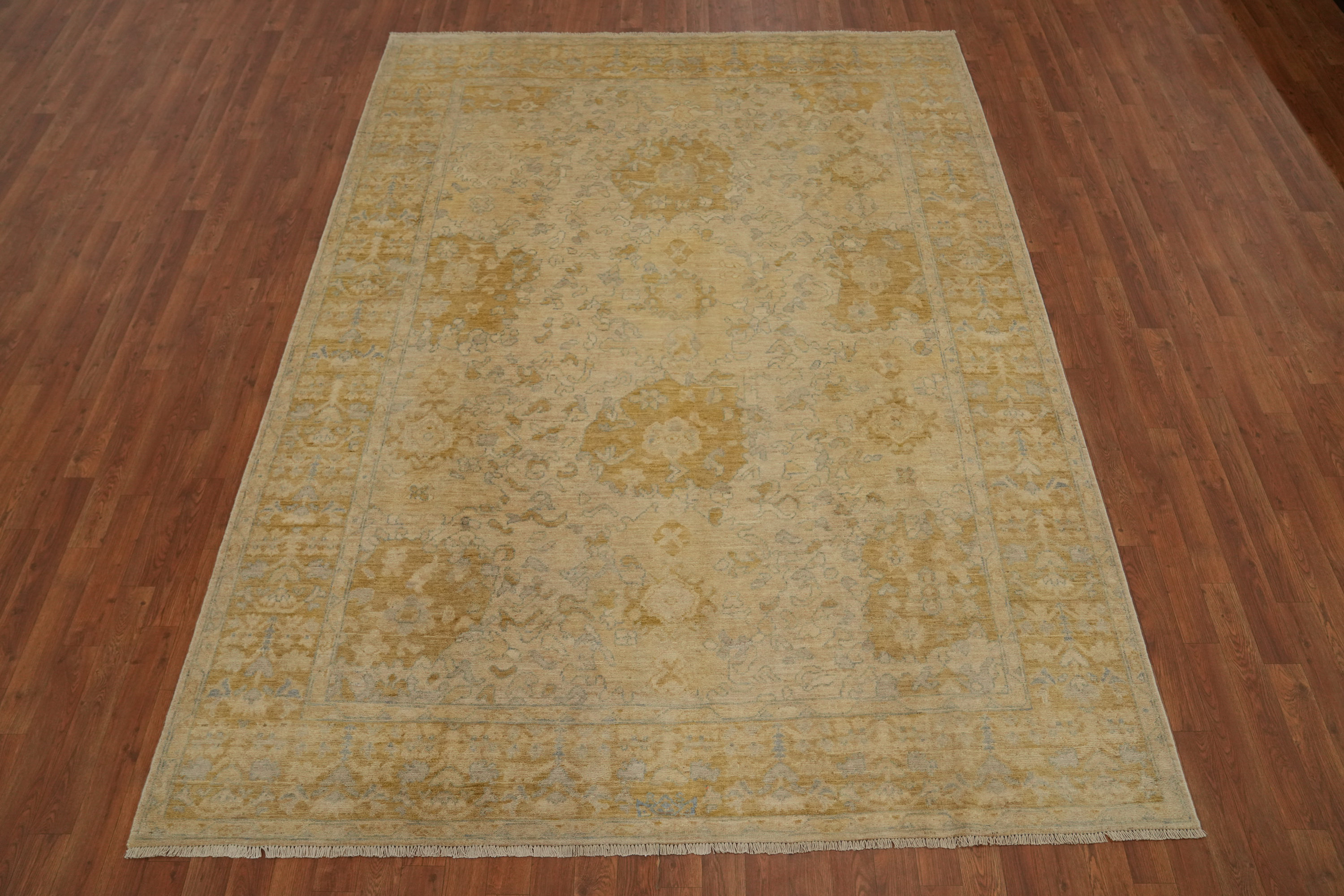 Isabelline Vegetable Dye Oushak Living Room Area Rug 7x9 & Reviews ...