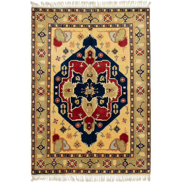 World Menagerie Berdy One-of-a-Kind 5'7" X 7'10" 1990s Wool Area Rug in ...