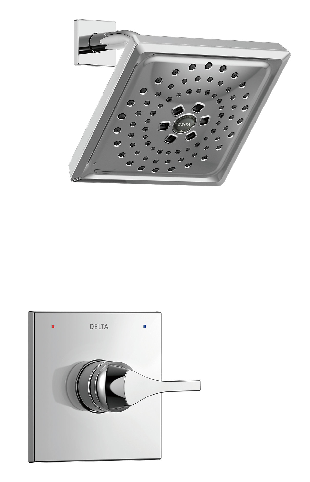 Delta Zura Pressure Balance Monitor 14 Series Shower Trim with Single ...