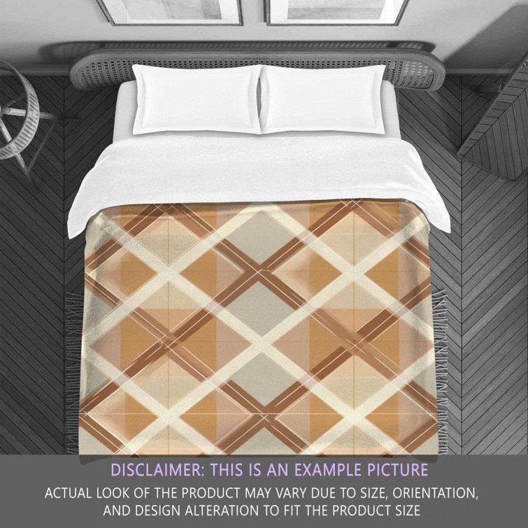 Bless international Checkered Bedding Tartan Comforter Brown - Wayfair ...