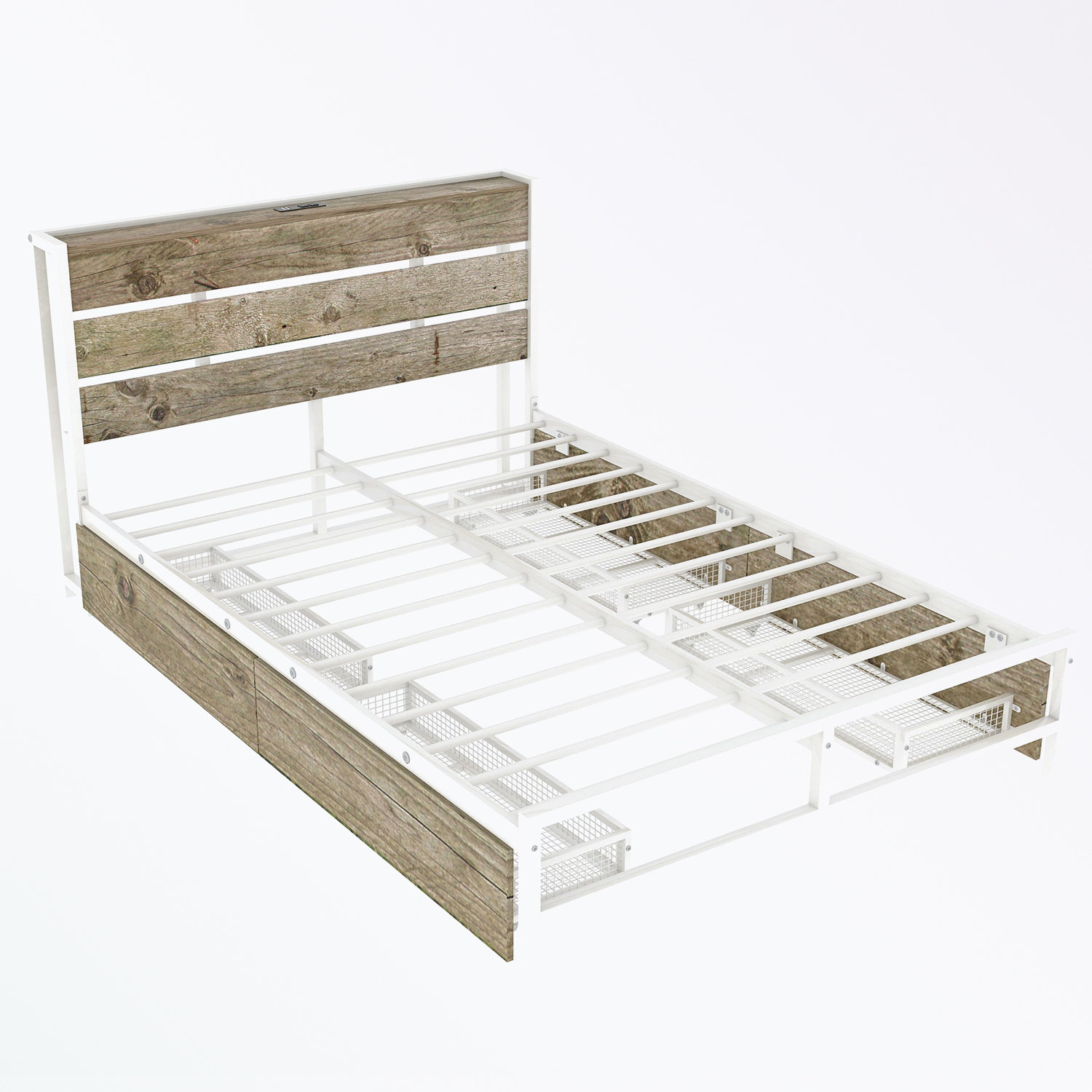 17 Stories Elieth Slat Storage Bed | Wayfair