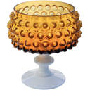 The Moroccan Room Mid 20th Century Handblown Textured Art-glass Bowl ...