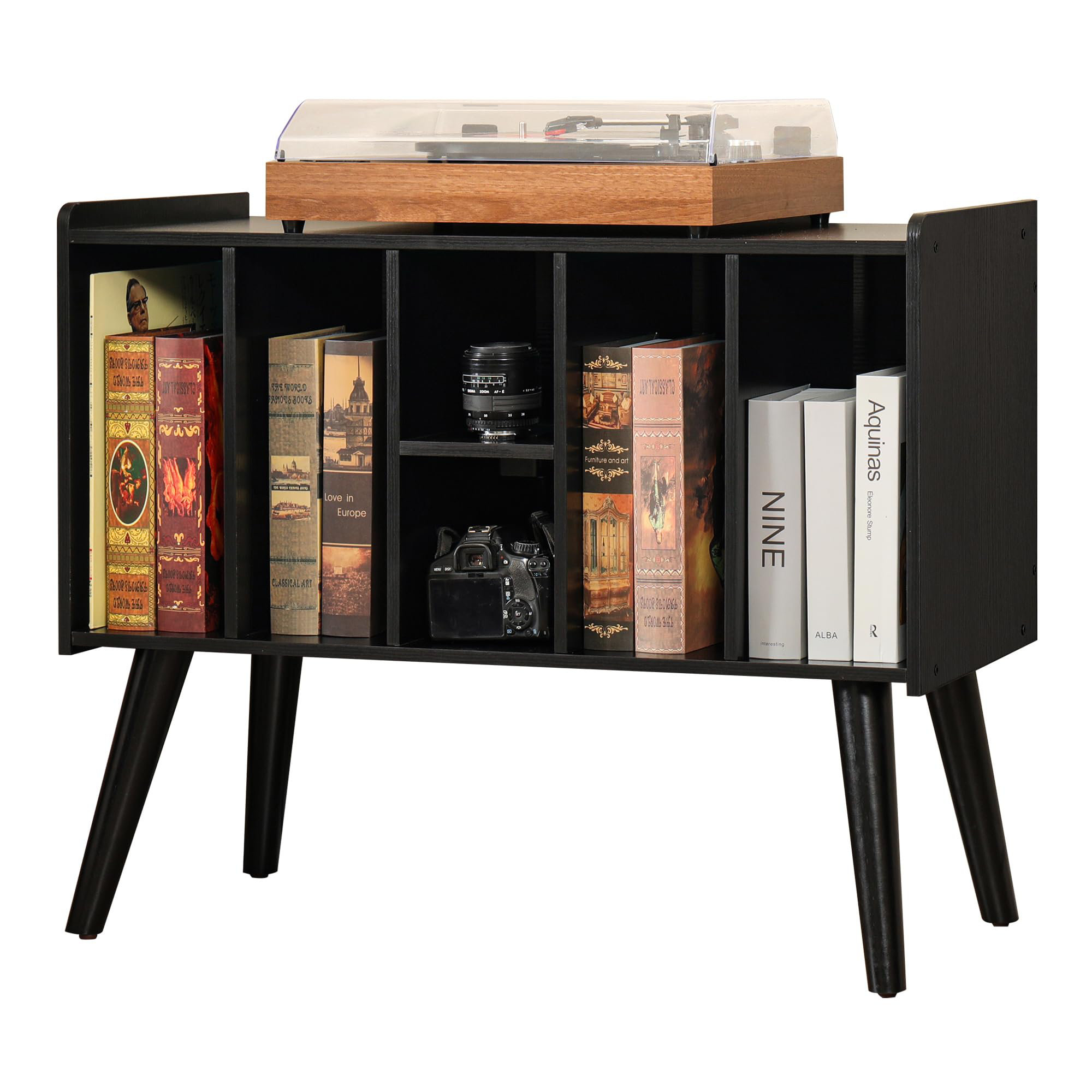 Corrigan Studio Record Player Stand With LED Light | Wayfair