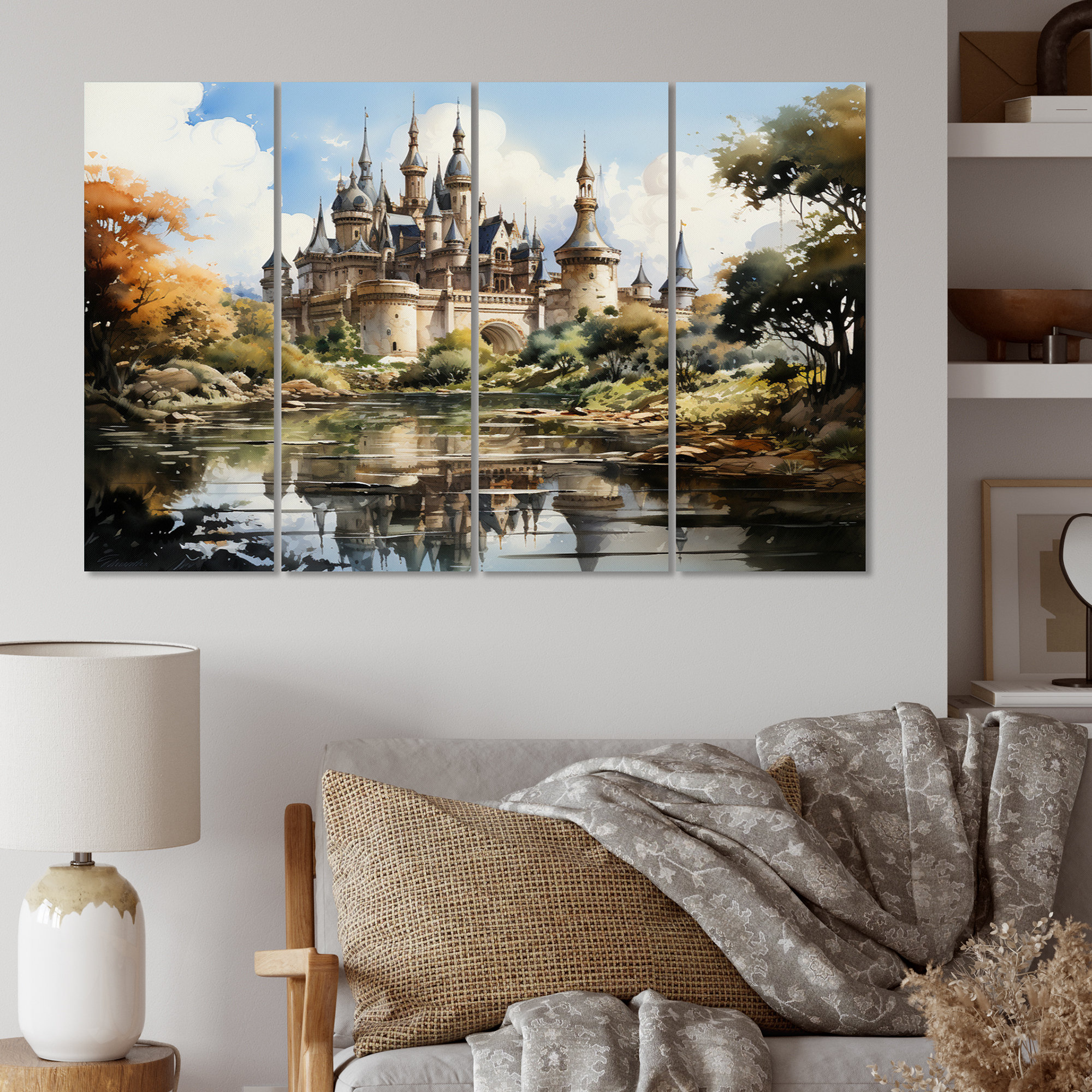 DesignArt Castles Enchanted Stronghold VI Wall Decor on Metal - Wayfair ...