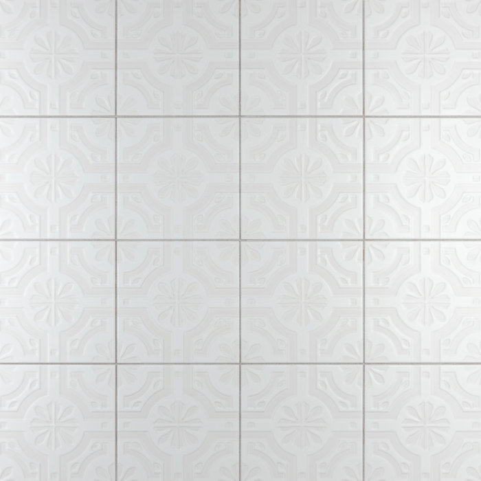 Merola Tile Triplex 7.75" x 7.75" Ceramic Patterned Wall Tile & Reviews ...
