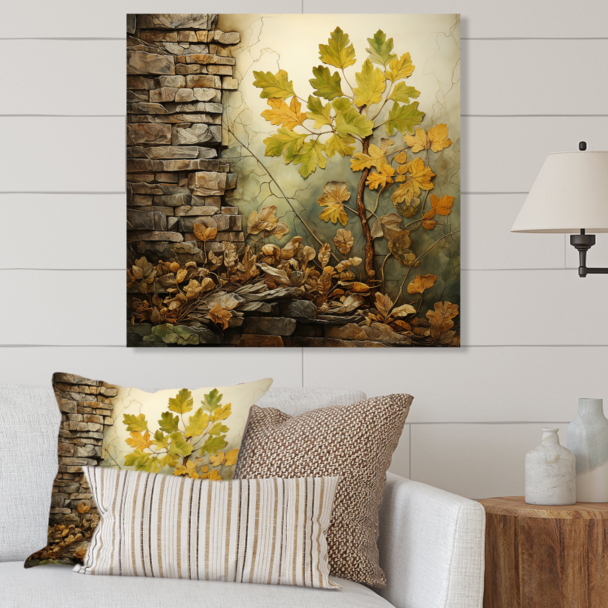 Millwood Pines Green Oak Tree Whispers Of History I - Tree Oak Print on ...