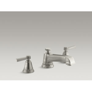 Kohler Pinstripe Pure Deck-Mount Bath Faucet Trim with Lever Handles ...