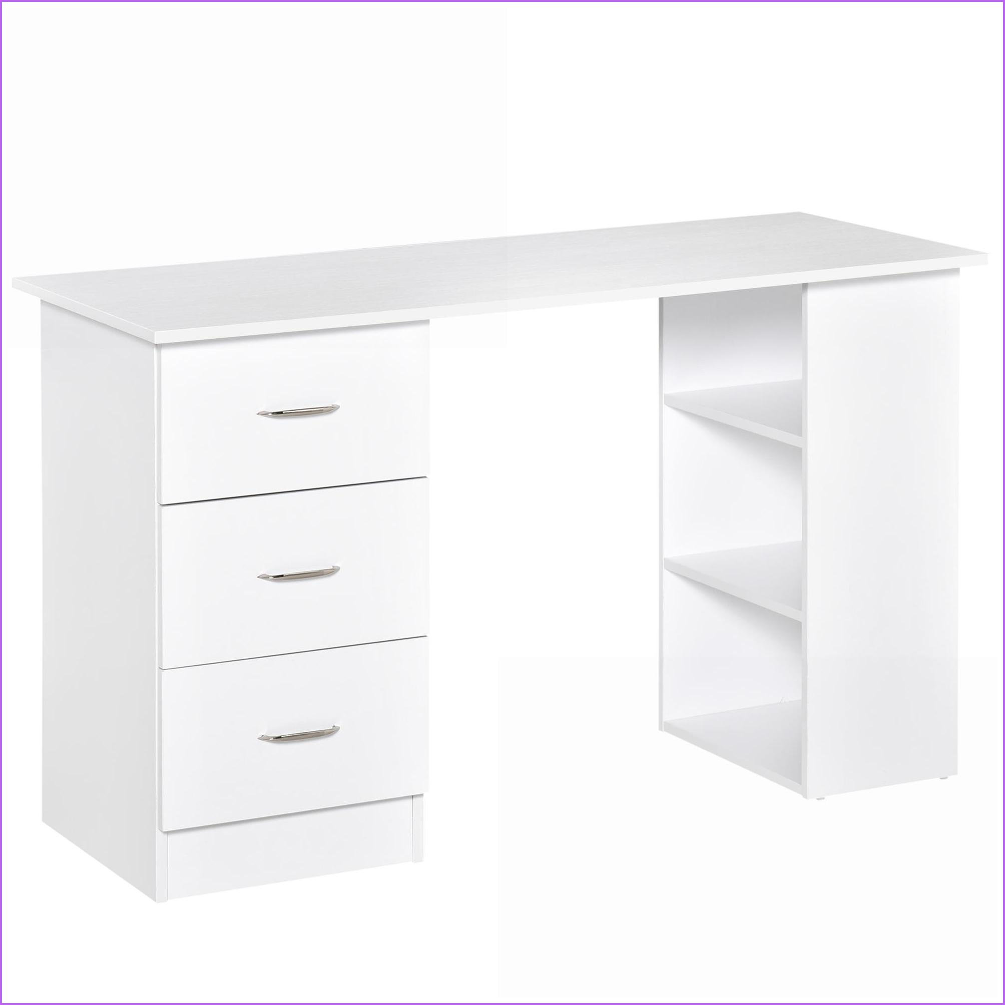 Inbox Zero Desks, 47” Modern Home Office Desk Bookcase Combo with 3 ...