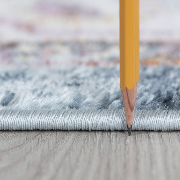 Bungalow Rose Javin Performance Denim Rug & Reviews | Wayfair