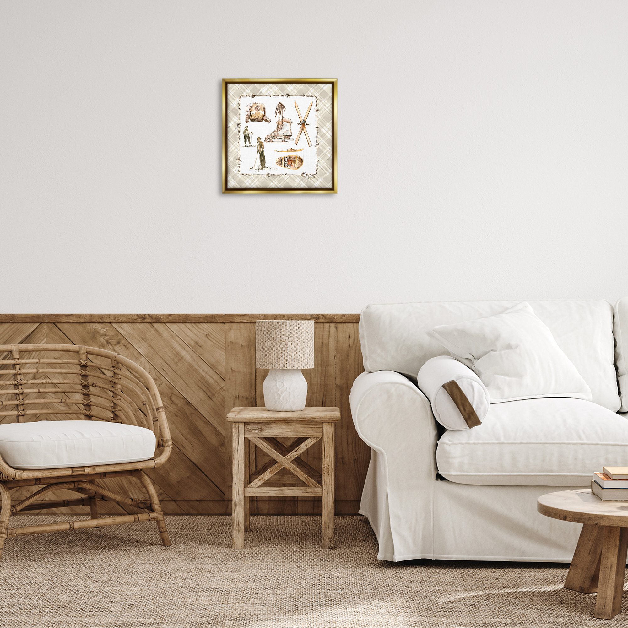 Winston Porter Winter Skiing Sports Framed Floater Canvas Wall Art by Geoff Allen | Wayfair