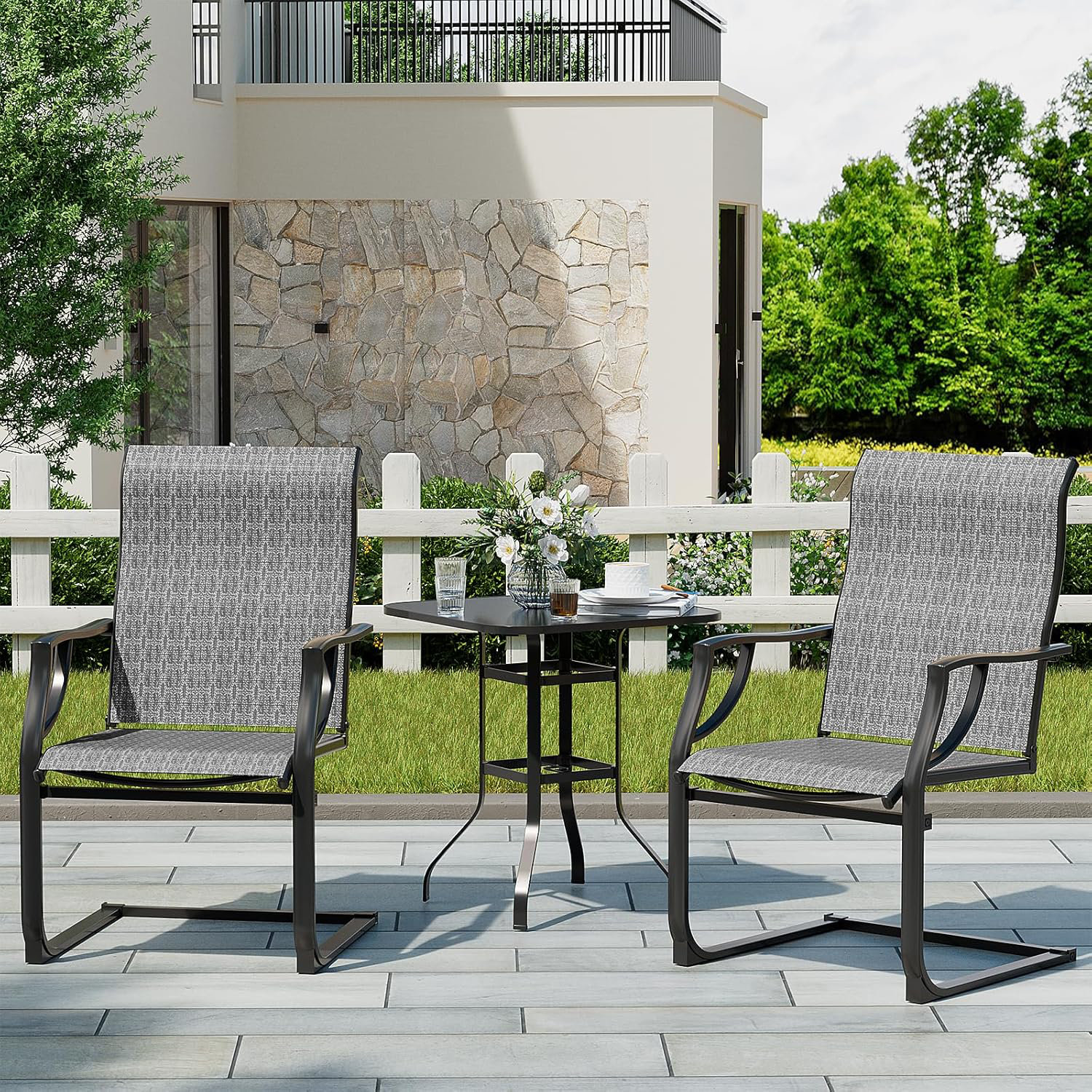 Lark Manor™ Patio Dining Chairs Set Of 2, High Back Patio Chairs In All ...