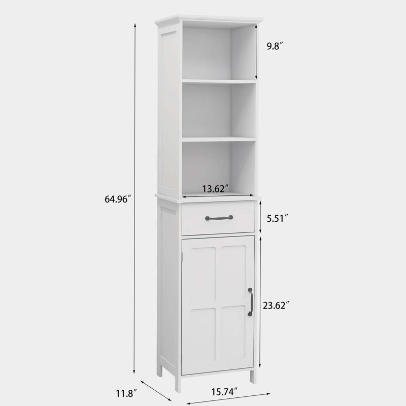 Red Barrel Studio® Freestanding Linen Cabinet | Wayfair
