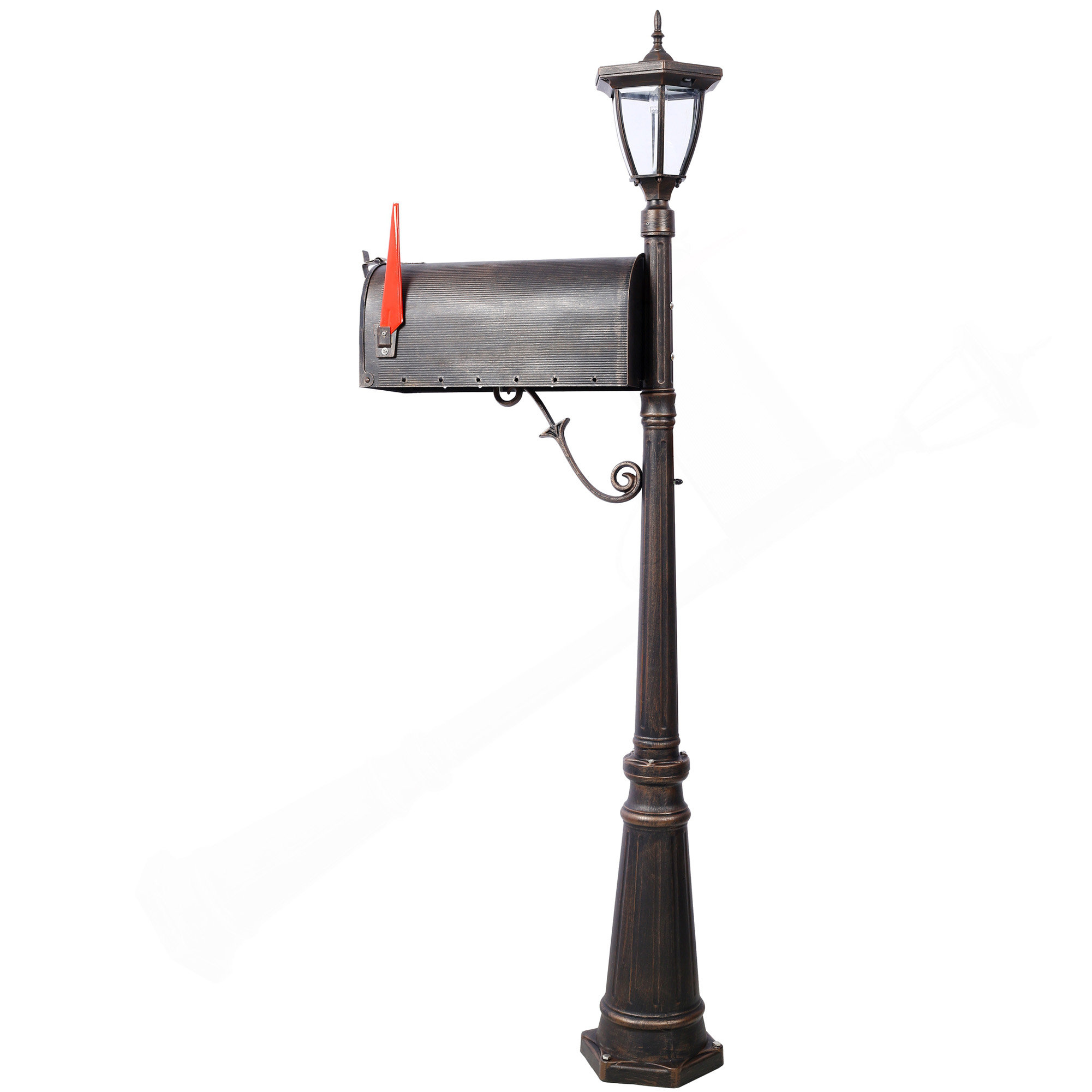 FOSHANZHENGONG Mailbox/Post Light Combination Kit , Post With Mailbox ...