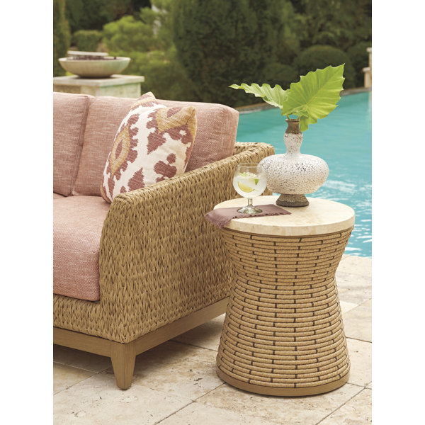 Tommy Bahama Outdoor Los Altos Valley View Concrete Outdoor Side Table ...