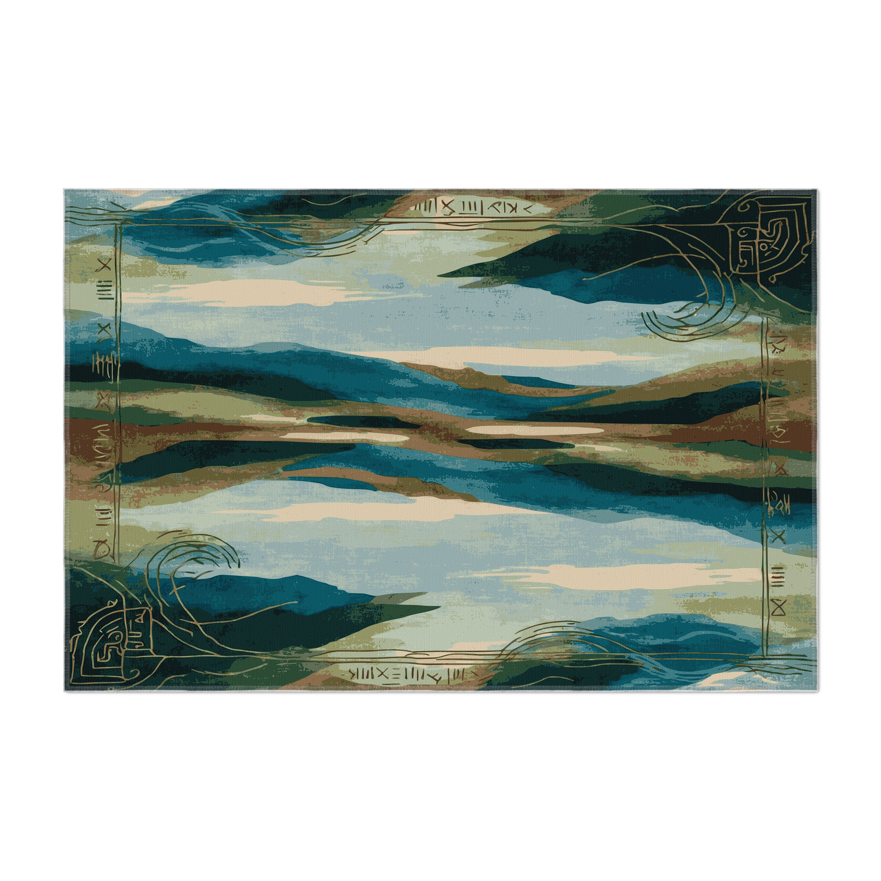Wrought Studio™ Cosmic Veil Indoor And Outdoor Area Rug | Wayfair