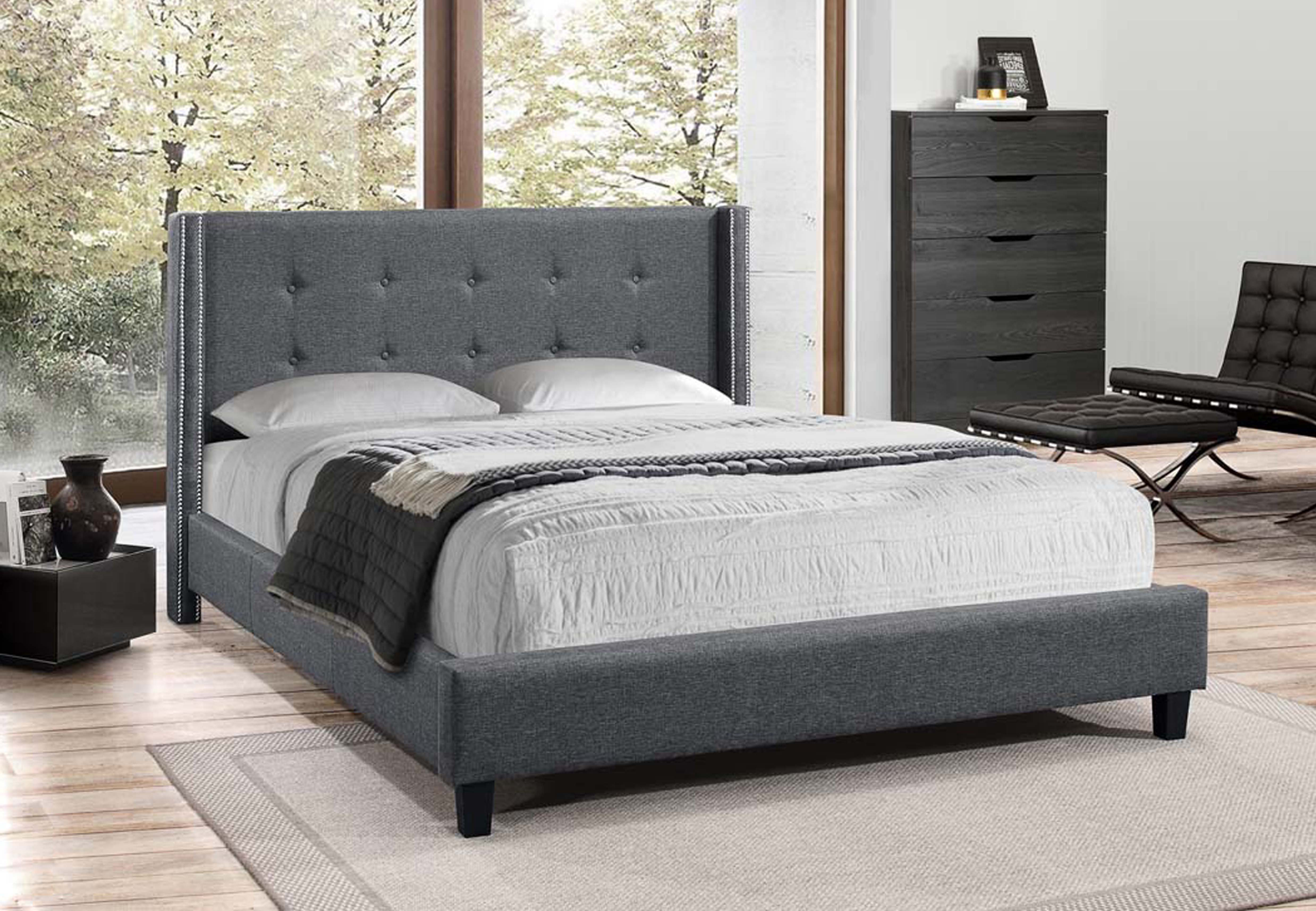 Hokku Designs Agela Upholstered Platform Bed | Wayfair
