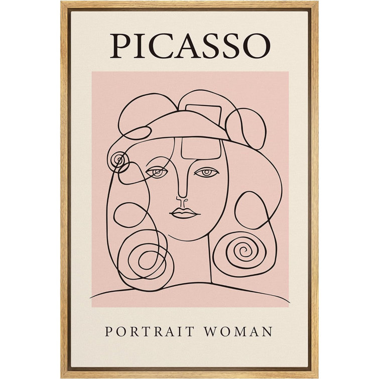 IDEA4WALL Picasso Portrait Woman Framed On Canvas by Pablo Picasso ...