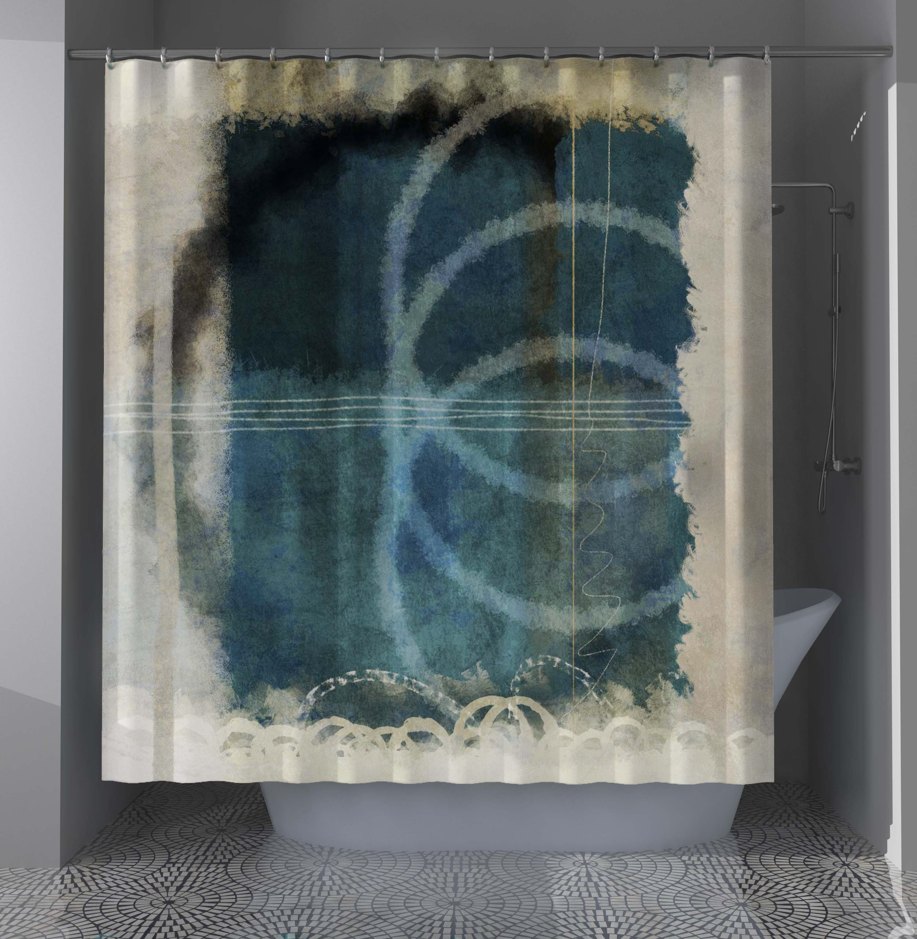 East Urban Home Juicy Opulent Designer Shower Curtain - Wayfair Canada