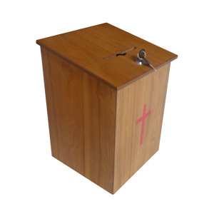 FixtureDisplays Church Collection Donation Charity with Red Cross & Pen ...