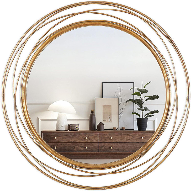 Fabhob 12 Iron Round Mirror | Wayfair