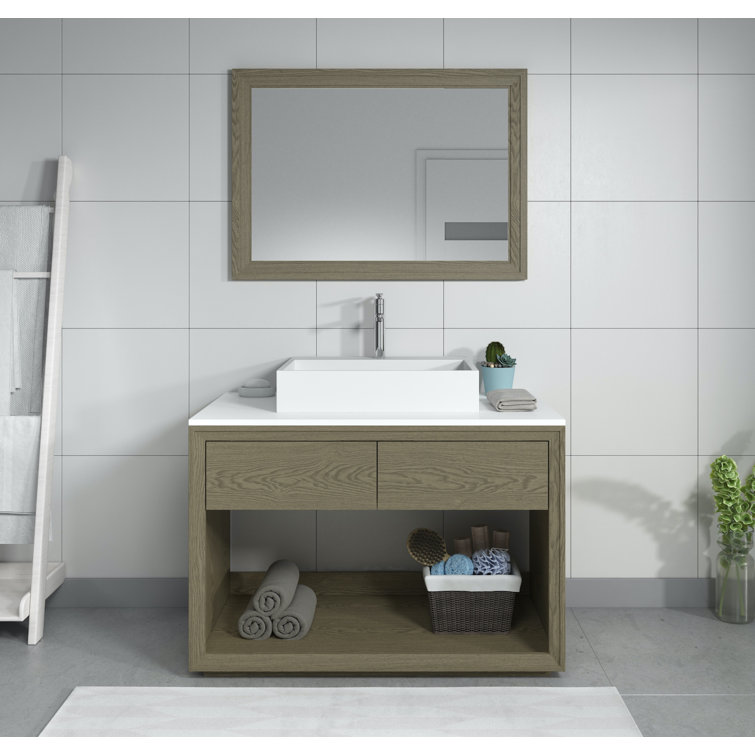 17 Stories Ashkon Bathroom Furniture Suite with Mirror | Wayfair.co.uk