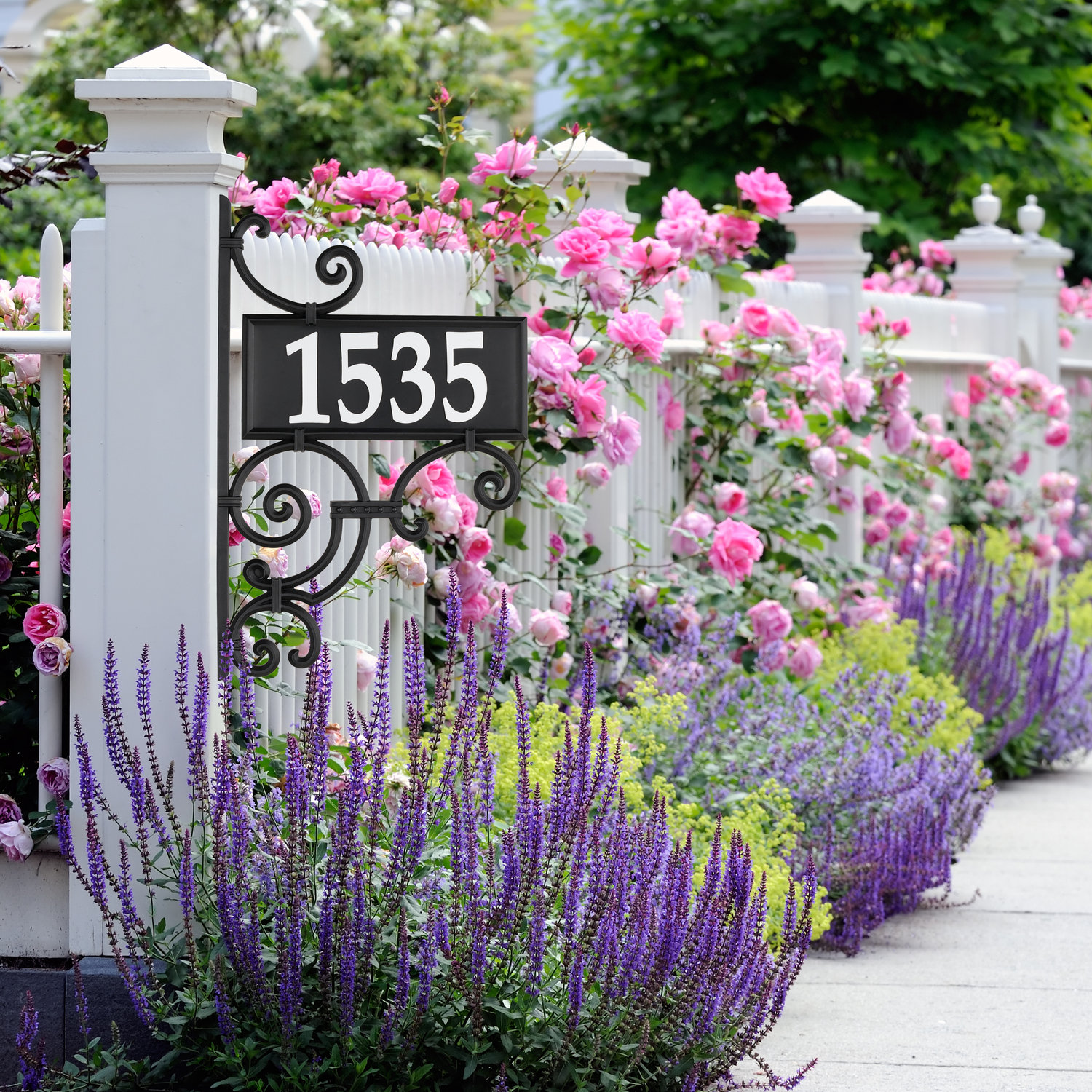 Whitehall Products Nite Bright Ironwork Reflective Address Post ...